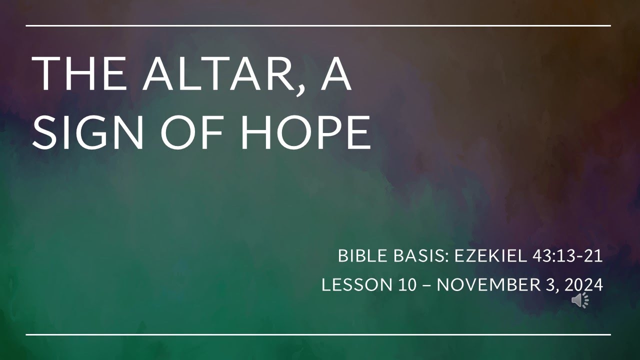 THE ALTAR, A SIGN OF HOPE - YouTube