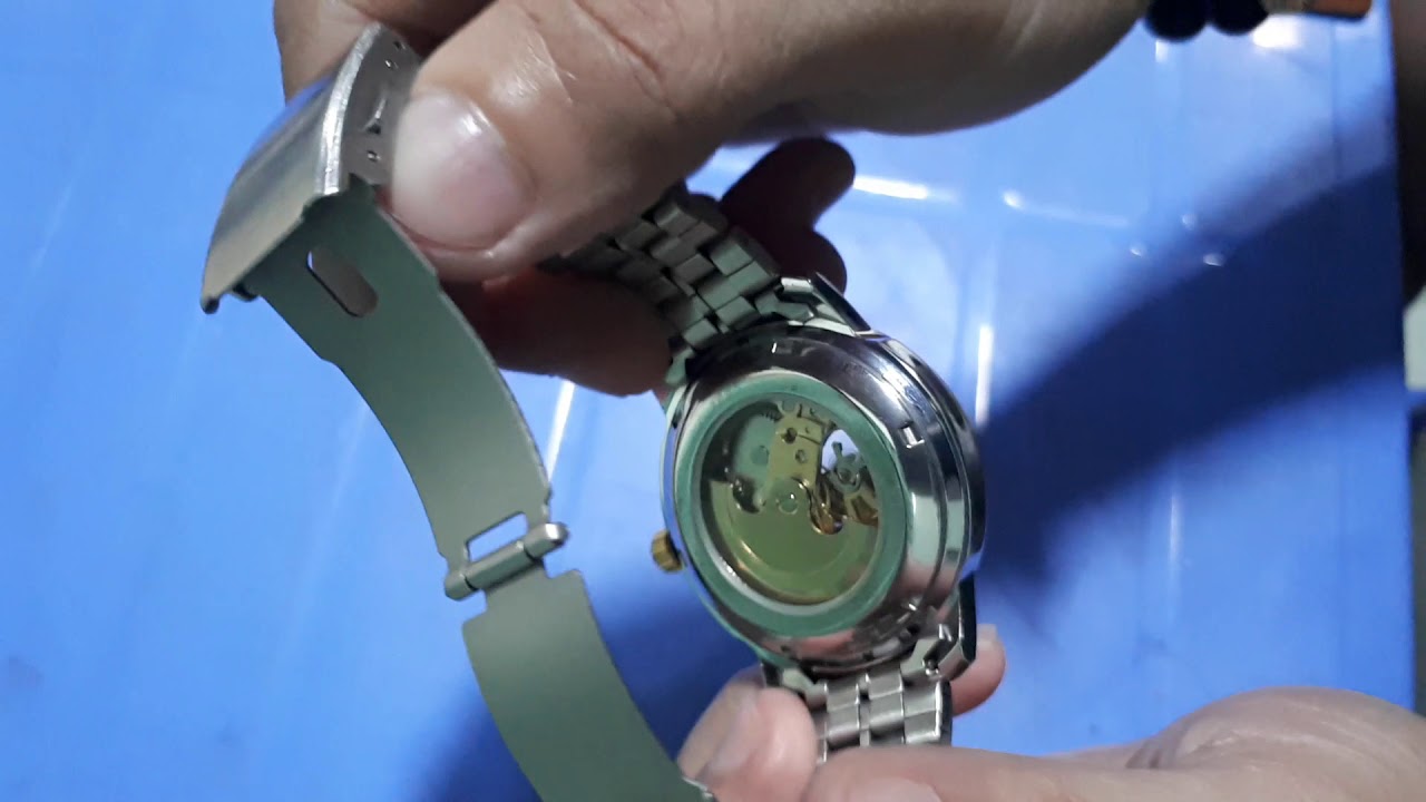 review đồng hồ cơ Automatic giá rẻ chỉ 299k Byino - YouTube