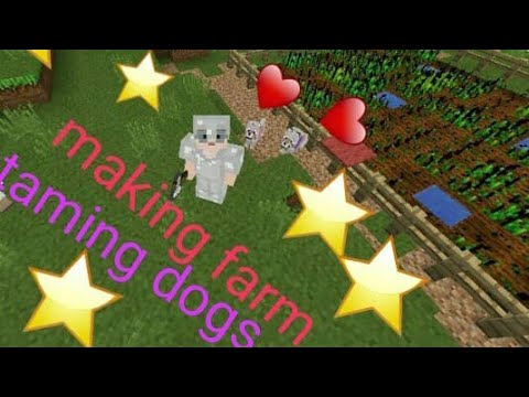 Taming dogs making wheat farm and animal farm athar craft part -4 by ...