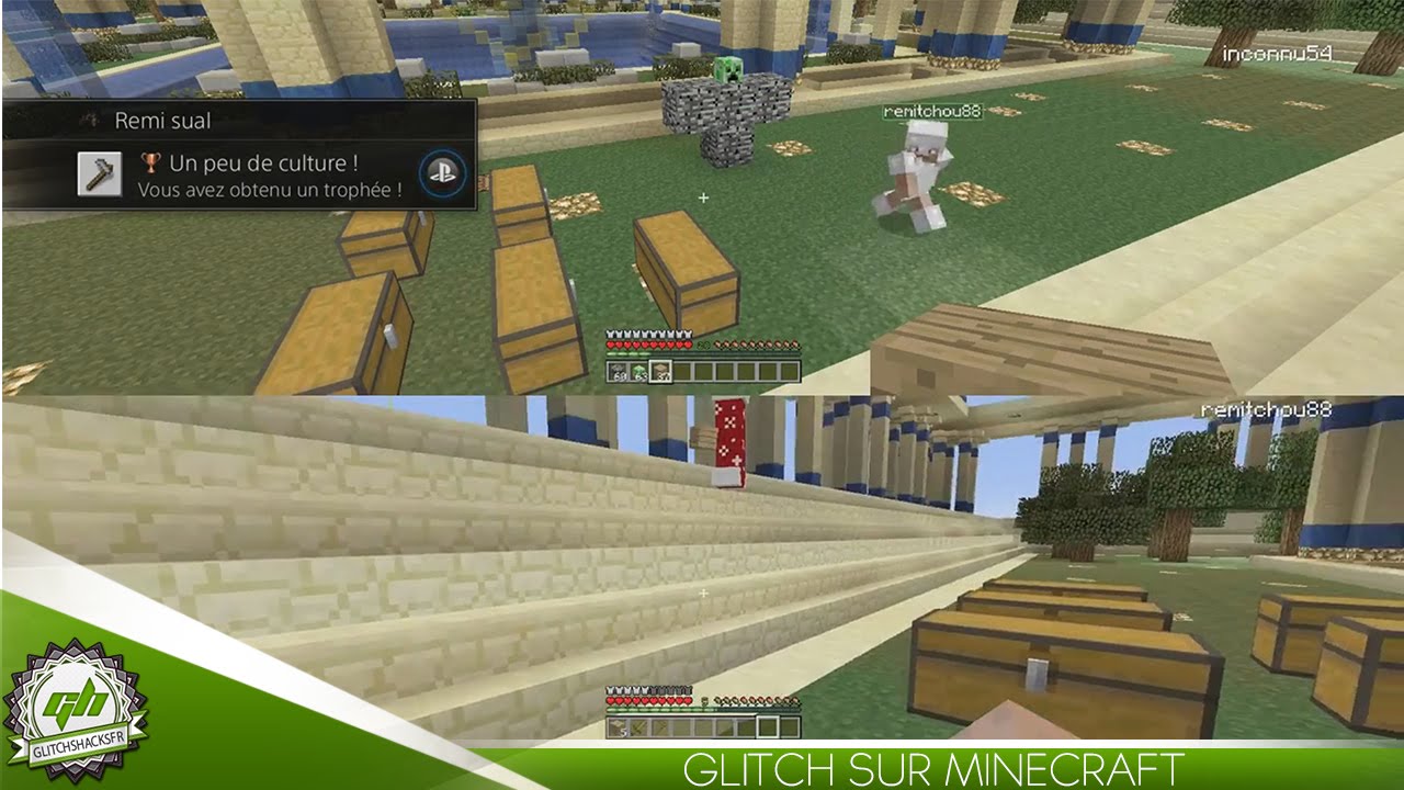 (PS4) GLITCH | Minecraft : Avoir des objets du mode créatif en survie ...
