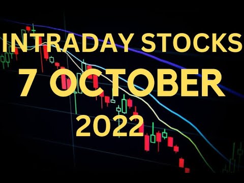 Best Intraday Stocks II 7 October 2022 II Stocks to trade tomorrow ...