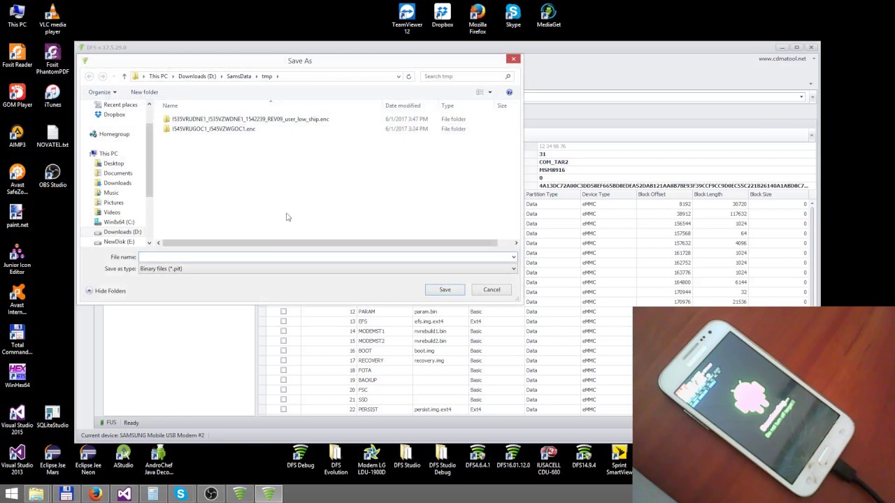 Read\Edit\Save\Write PIT (Partition Table) Samsung - YouTube