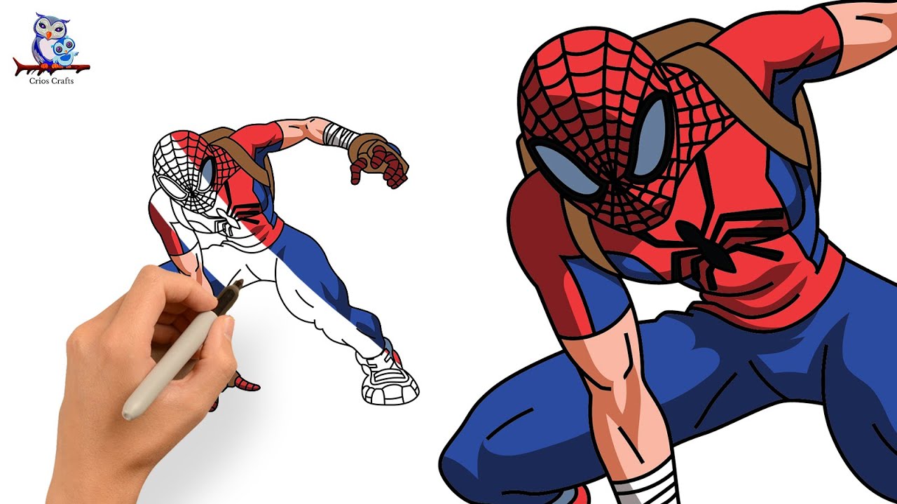How to Draw Spider-Man (Peter Parker) from the - Marvel Mangaverse ...