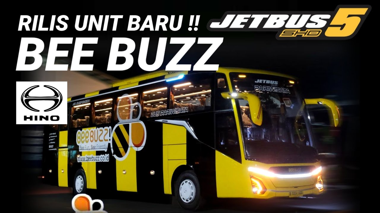 Rilis !! Bee Buzz Jetbus 5 SHD Hino RM 280 Karoseri Adiputro 2024 - YouTube