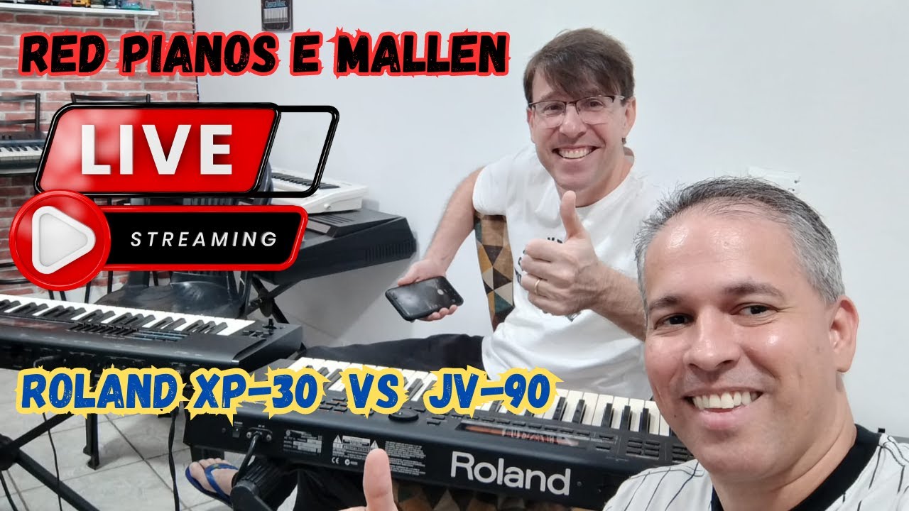 LIVE ROLAND XP-30 VS ROLAND JV-90 (feat. EDUARDO RED PIANOS) COM TIAGO ...