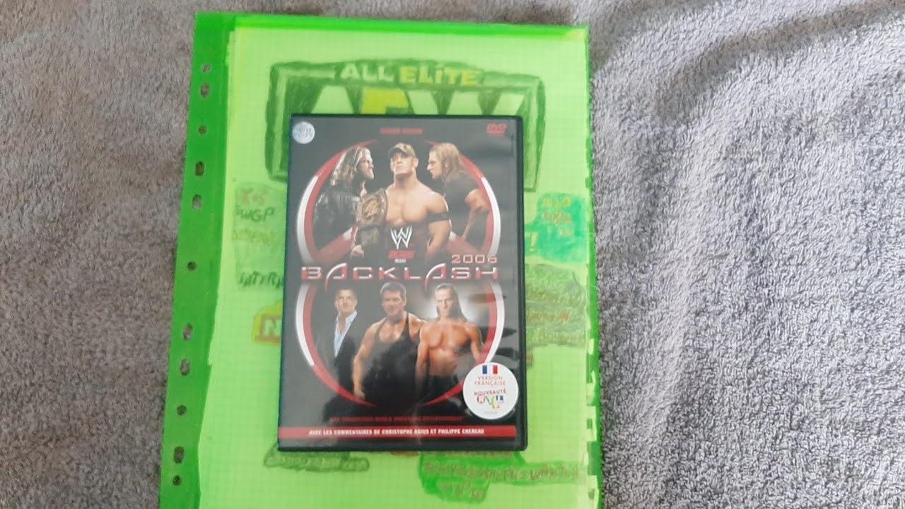 ma review sur une pochette de 1 DVD 💿de catch sur WWE backlash 2006 ...