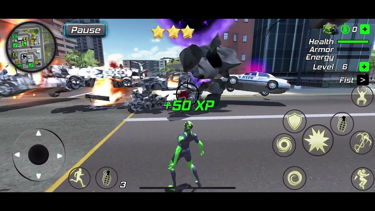 Amazing rope hero episode 6 : Hacker side - YouTube