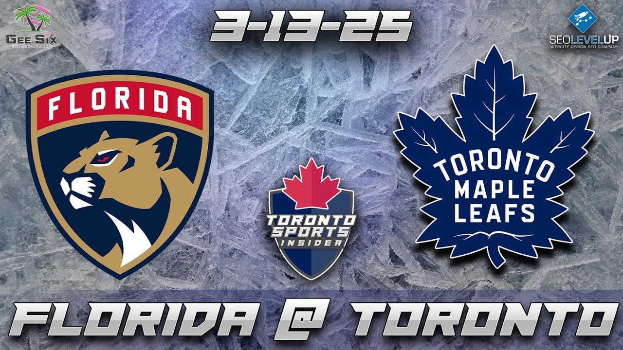 3-13-25 Florida Panthers vs Toronto Maple Leafs Game Audio | NHL LIVE ...