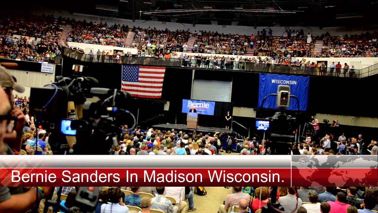 Bernie Sanders in Madison Wisconsin 1 - YouTube