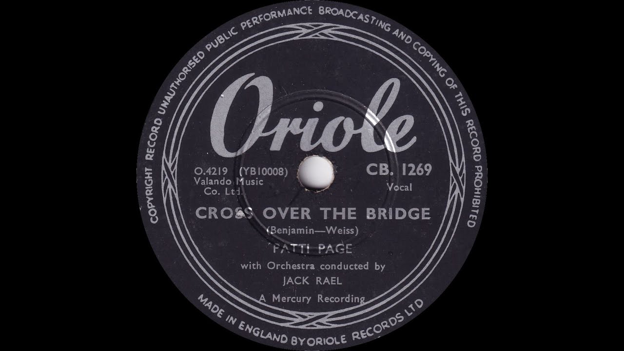 Patti Page - Cross Over The Bridge - YouTube