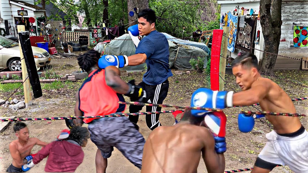 BACKYARD BOXING SHOWDOWNS (ACTIONS FIGHT) - YouTube