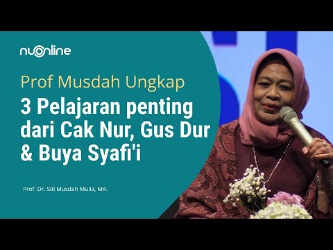 Prof Musdah Mulia Ungkap 3 Warisan Cak Nur, Gus Dur dan Buya Syafi'i ...
