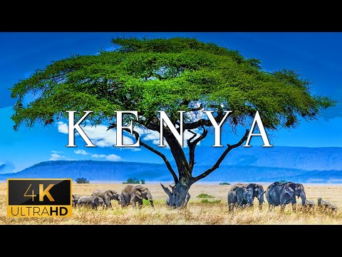 FLYING OVER KENYA (4K UHD) - Soothing Music With Stunning Beautiful Nature Film For Stress Relief