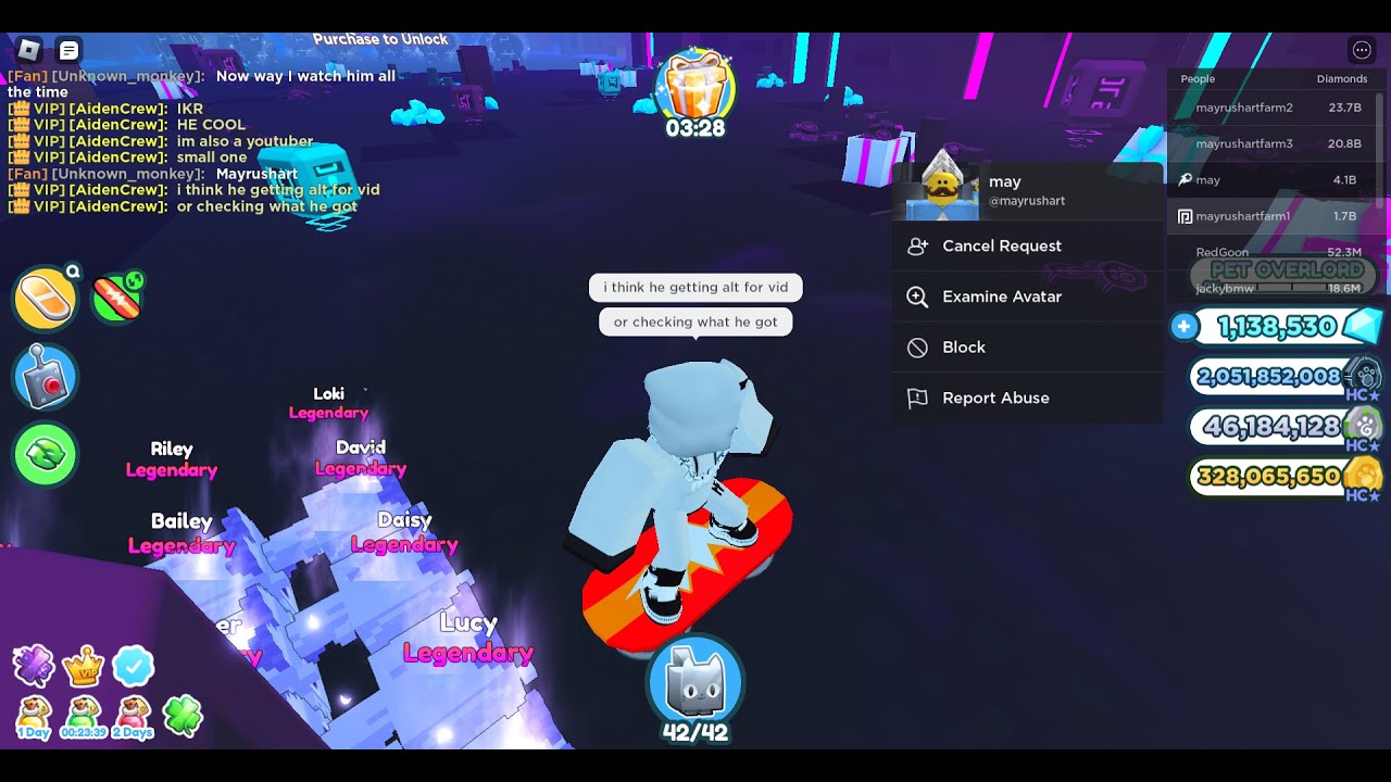 Meeting @mayrushart in Hardcore Pet Simulator X - YouTube