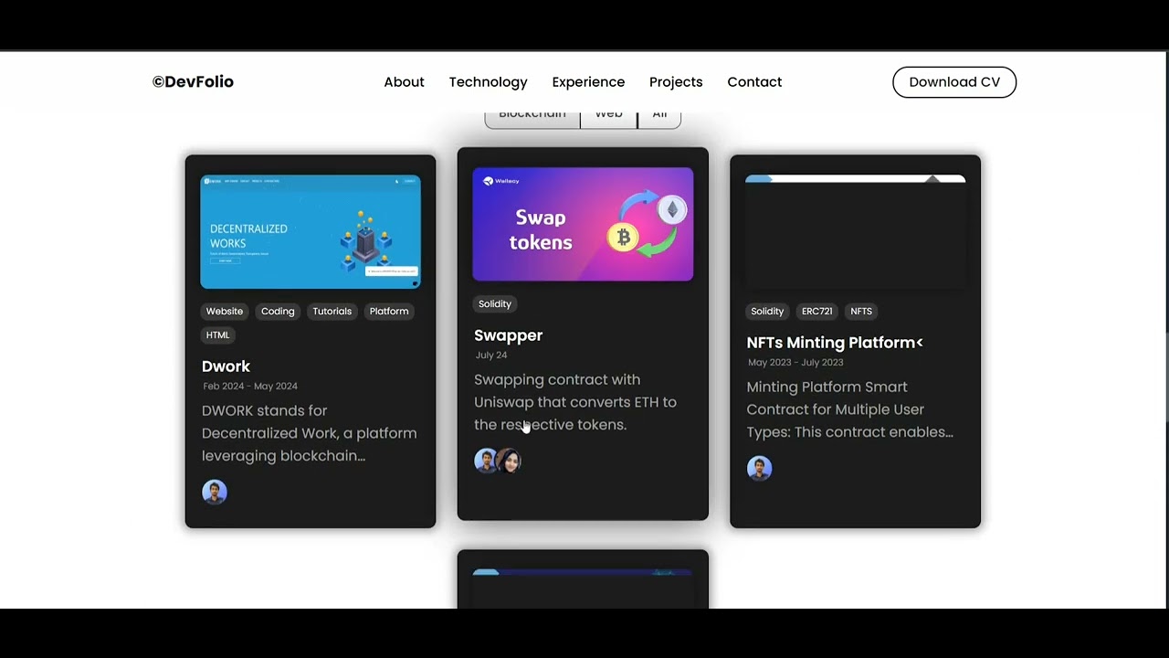 Portfolio | Devfolio | Software Engineer - YouTube