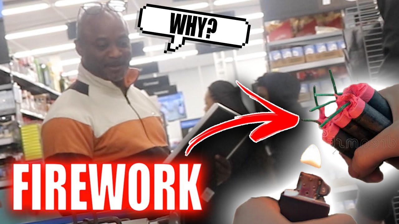 FIREWORK 🧨 IN STORE PRANK! - YouTube