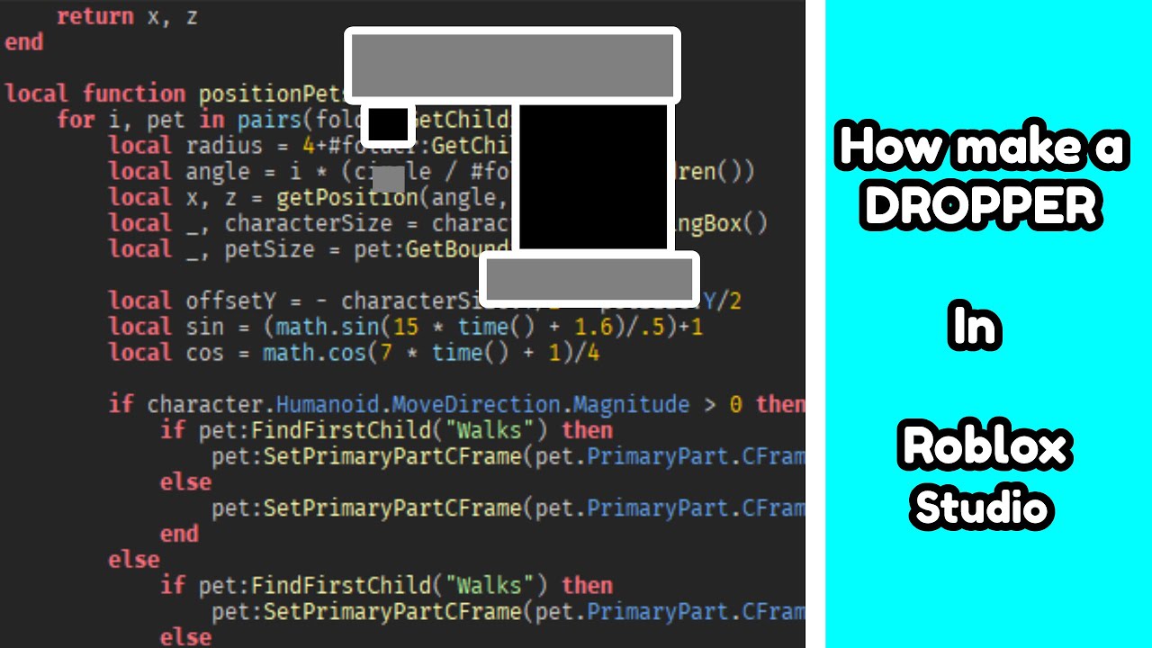 How to make a Dropper | Roblox Studio - YouTube