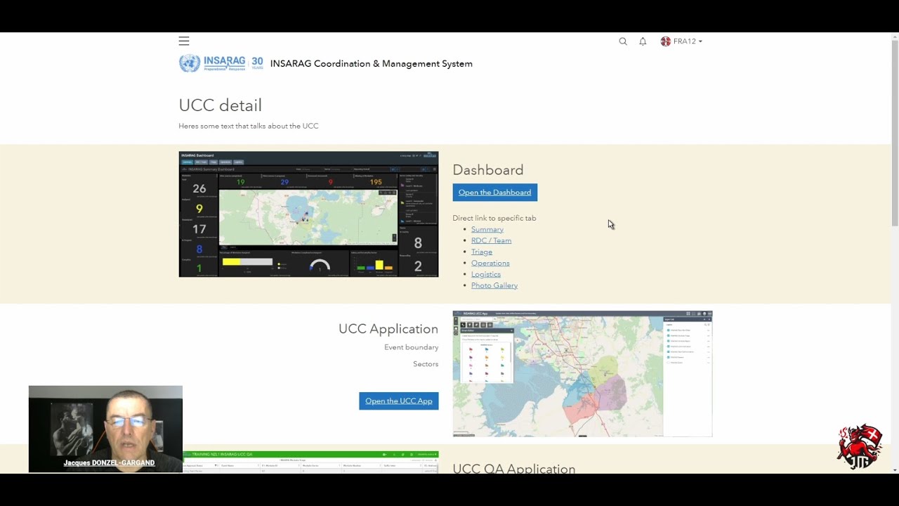 INSARAG Coordination & Management System (ICMS) - YouTube