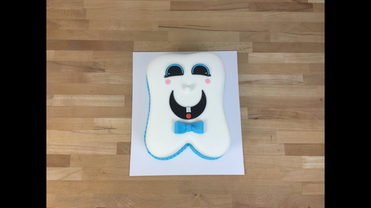 Tooth cake. Zahn Torte . طريقة سهلة لصنع كيكة سن. تورتة اسنان - YouTube