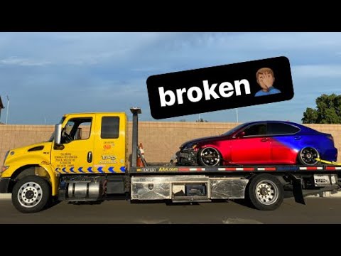 Static lexus is250 broken down, destroyed this..expensive fix??? - YouTube