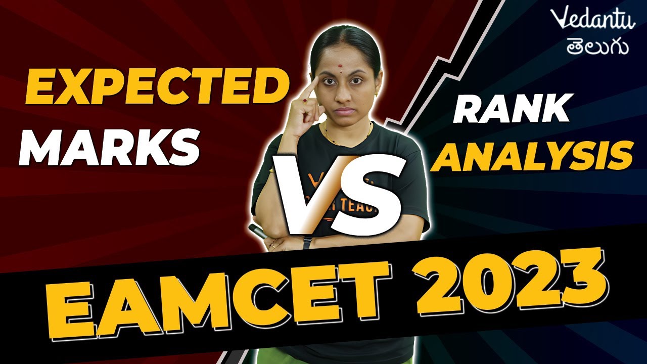 Expected Marks Vs Rank Analysis | EAMCET 2024 | Ramadevi Mam | Vedantu ...
