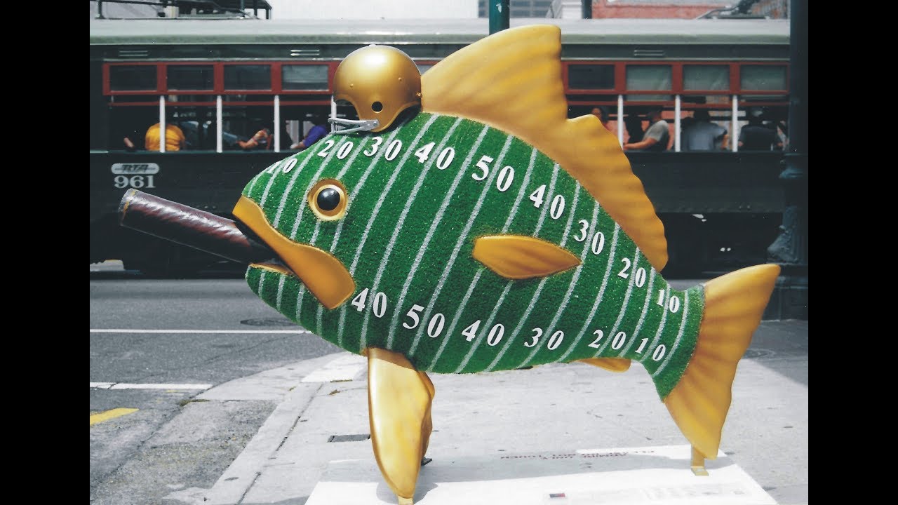 Festival of Fins 2000, Tracey Hammill's "Ditka Fish" Fish Sculpture ...