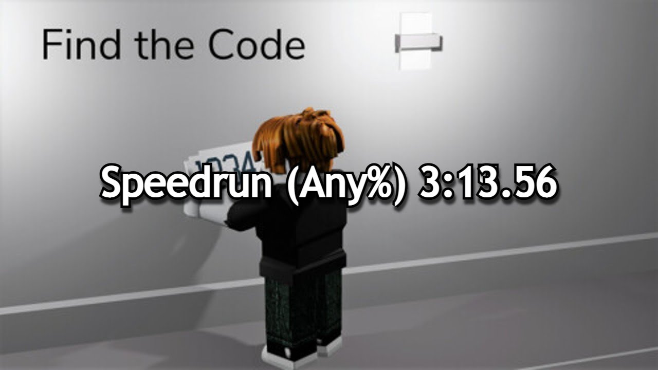Find the codes speedrun (Any%) 3:13.56 | Roblox - YouTube