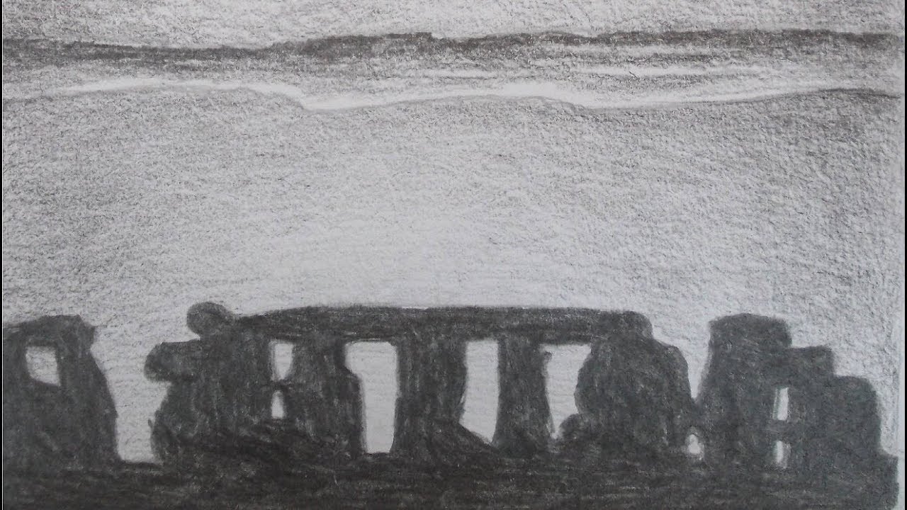 Draw Stonehenge in Silhouette with a Dramatic Sky in 5 Steps - YouTube
