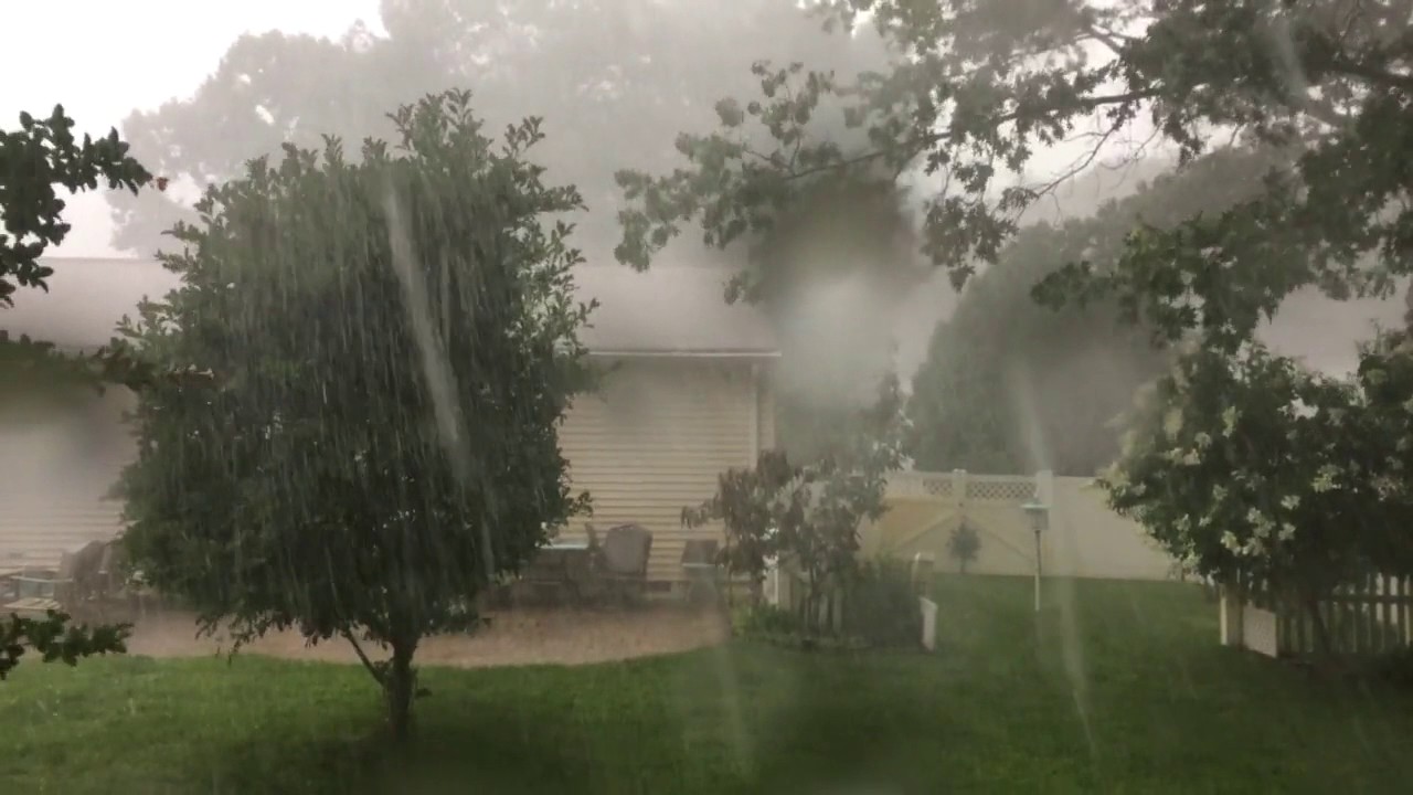 Severe Storm & Hail Jackson, NJ 8-2-2017 - YouTube
