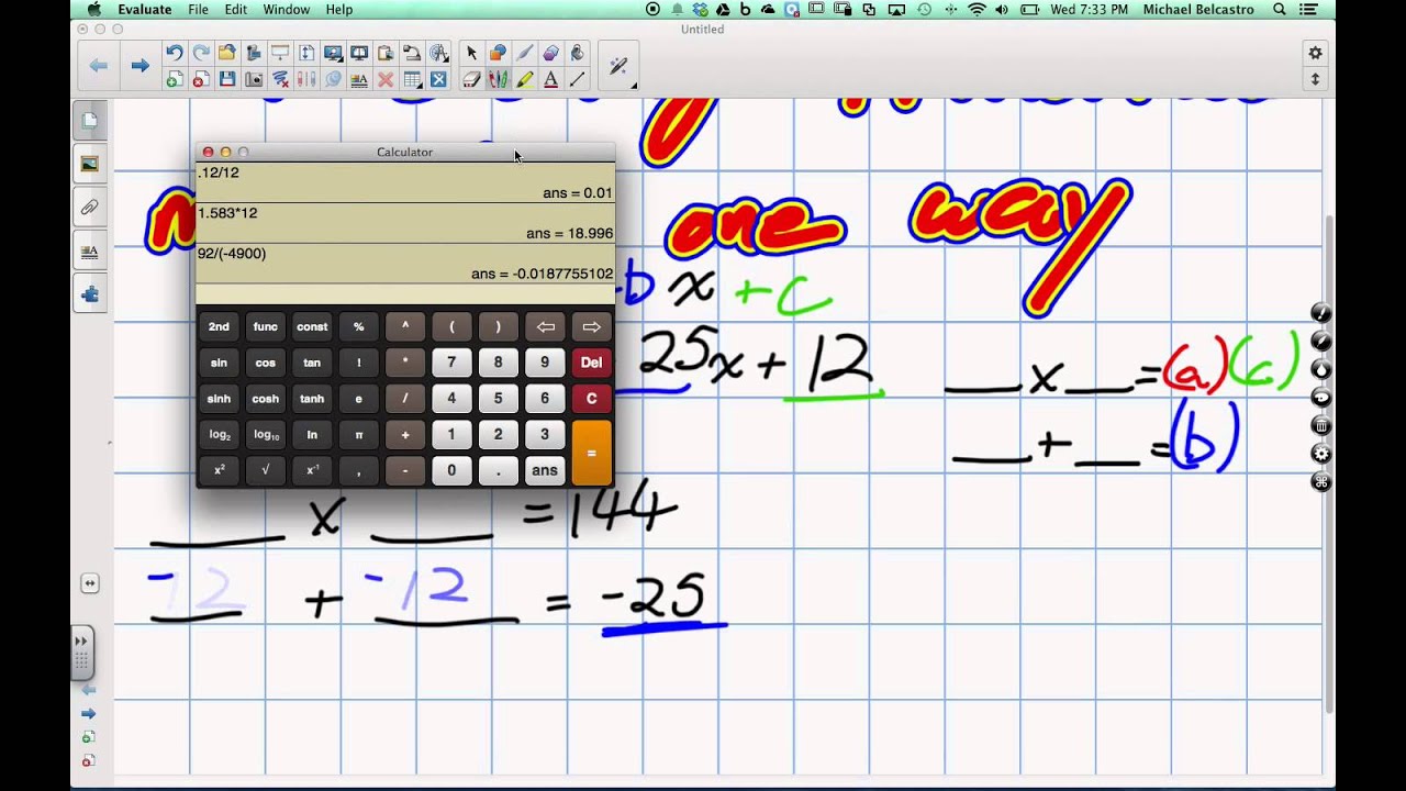 Factoring by Decomposition (Grade 10 Academic Lesson 4.4 4 2 14) - YouTube
