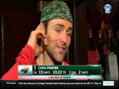 Minnesota Wild Forward Chris Porter Interviewed by Kevin Gorg - YouTube