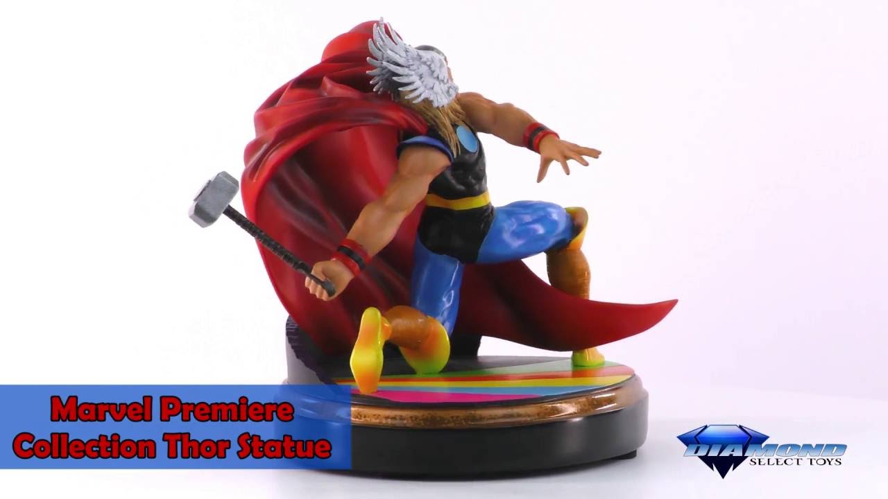 Marvel Premier Collection Thor Resin Statue 360 + Packaging - YouTube