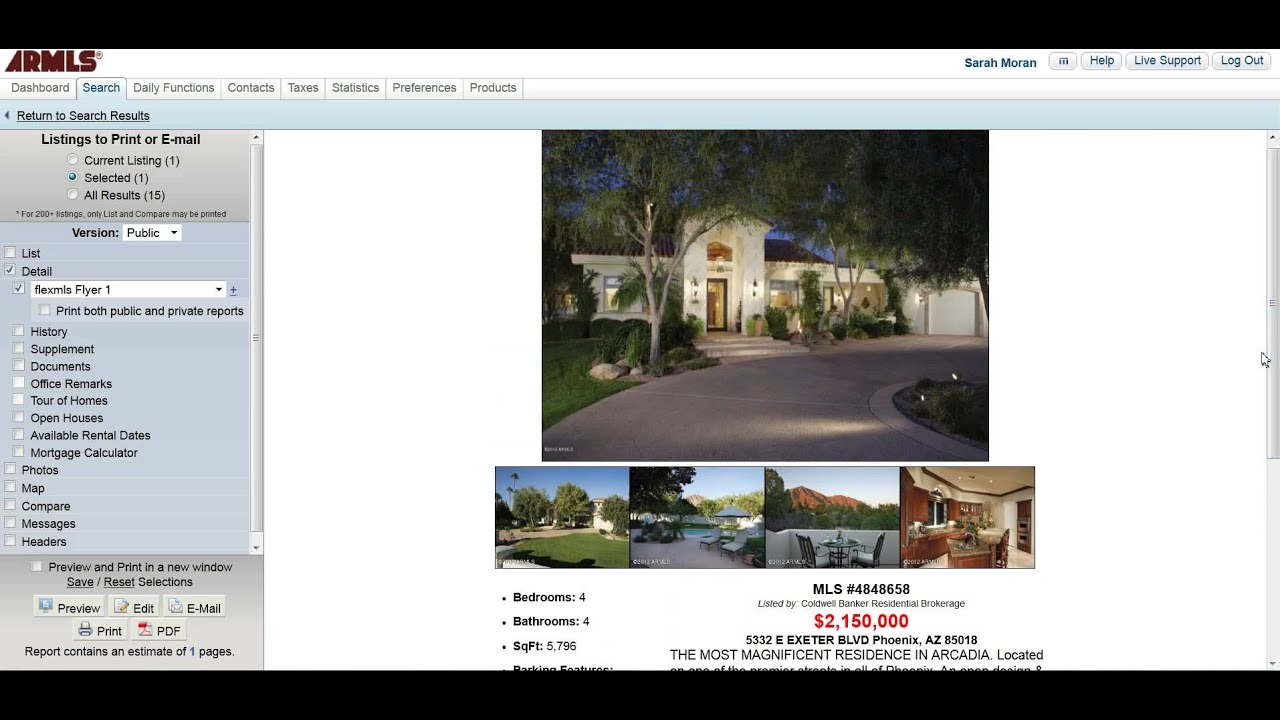 Creating Flyers in flexmls - YouTube
