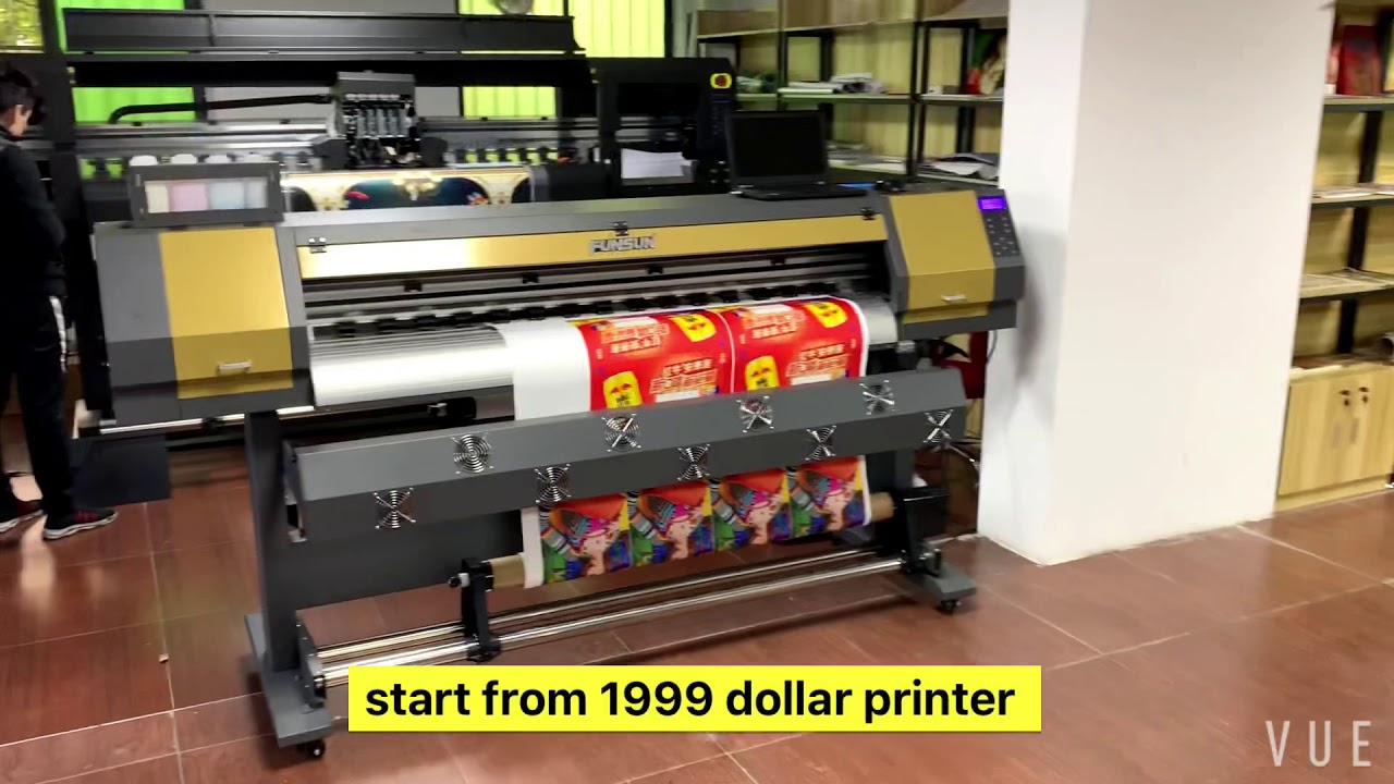 large format printer factory - YouTube