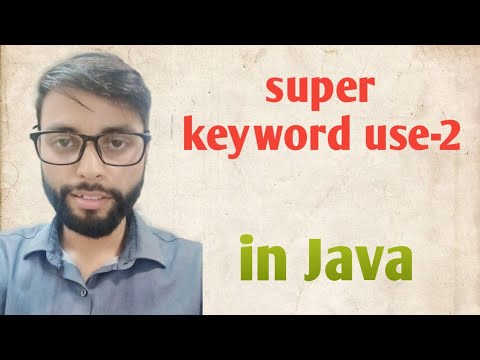 super keyword || use 2 || in Java|| in Hindi - YouTube
