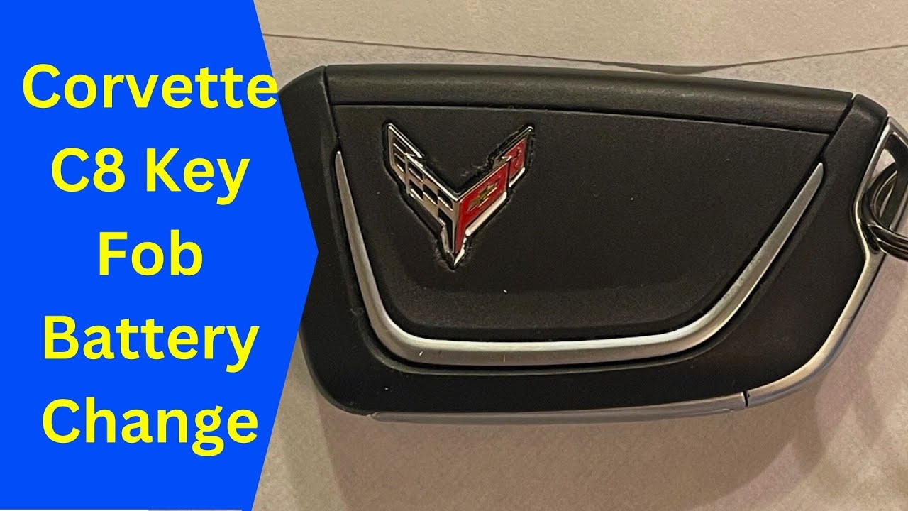 2024 Replace Corvette C8 Key Fob Battery - YouTube