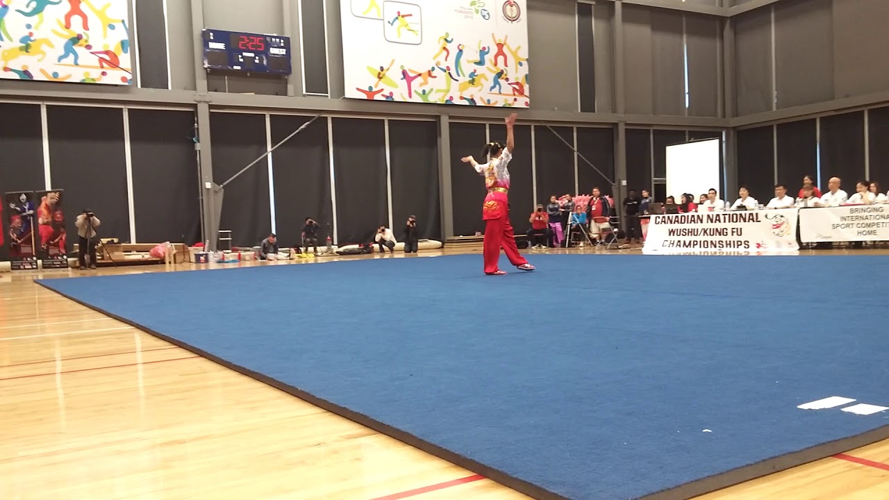 Wushu Canada- Winnie Cai- cq 2017 - YouTube