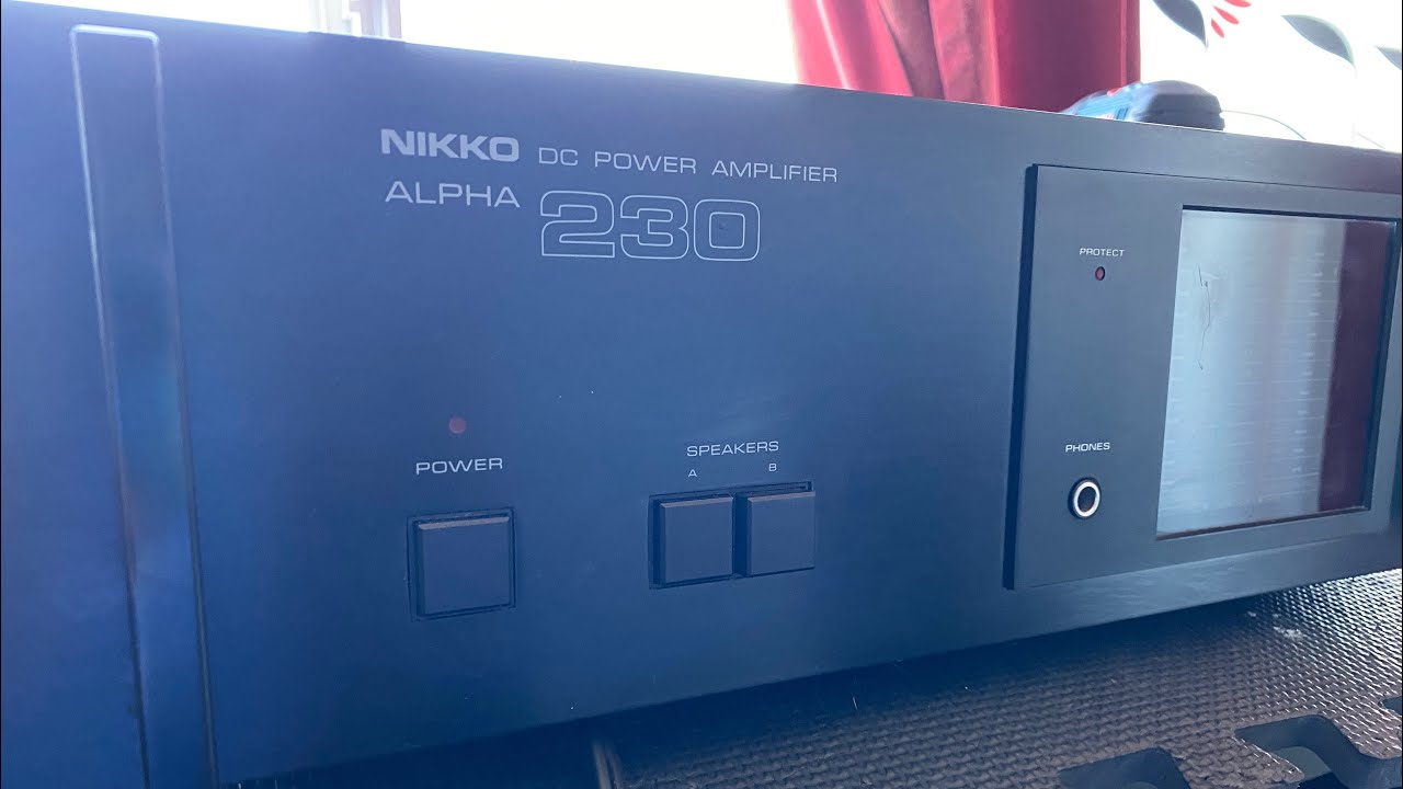 Nikko DC Power Amplifier ALPHA 230 * Japan* 120 WPC - YouTube