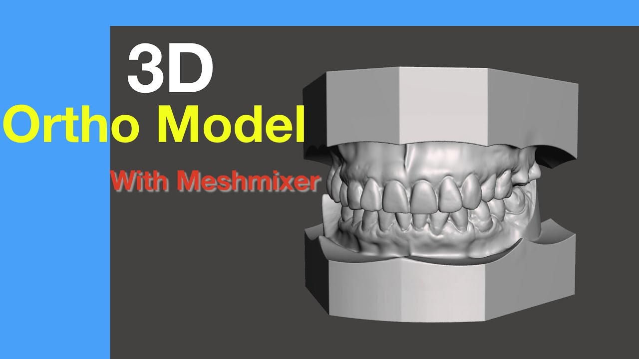 How to make 3D Ortho model with Meshmixer - YouTube