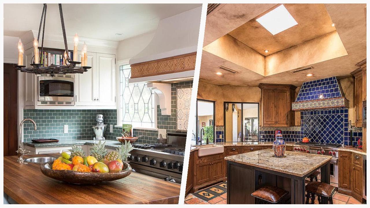 75 Terra-cotta Tile Kitchen With Blue Backsplash Design Ideas You'll ...