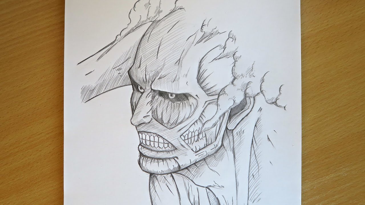 How to Draw Colossal Titan | Attack On Titan | Anime Drawing Tutorial 🗿 ...