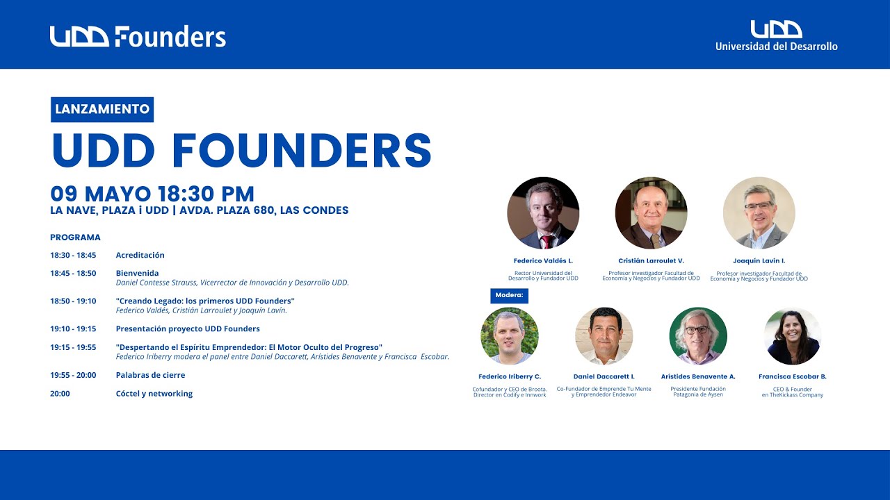 Lanzamiento UDD Founders - YouTube