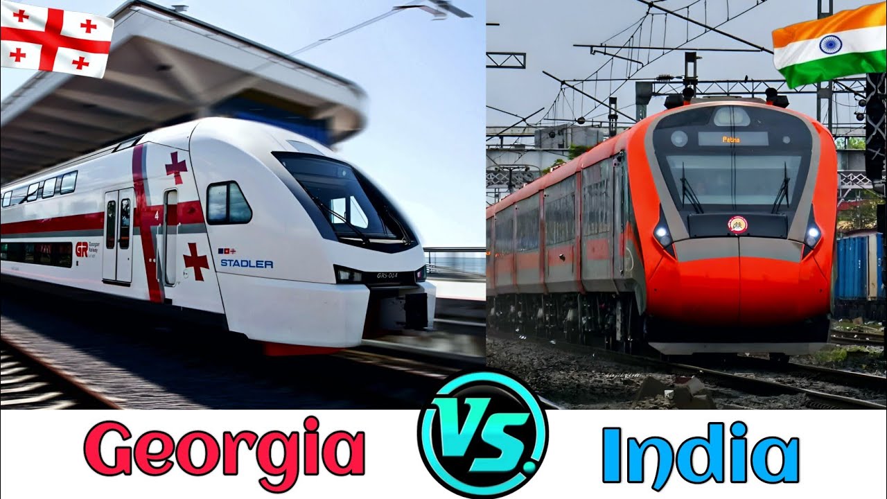 INDIAN RAILWAYS Vs GEORGIAN RAILWAYS Comparison in 2025 || India Vs ...