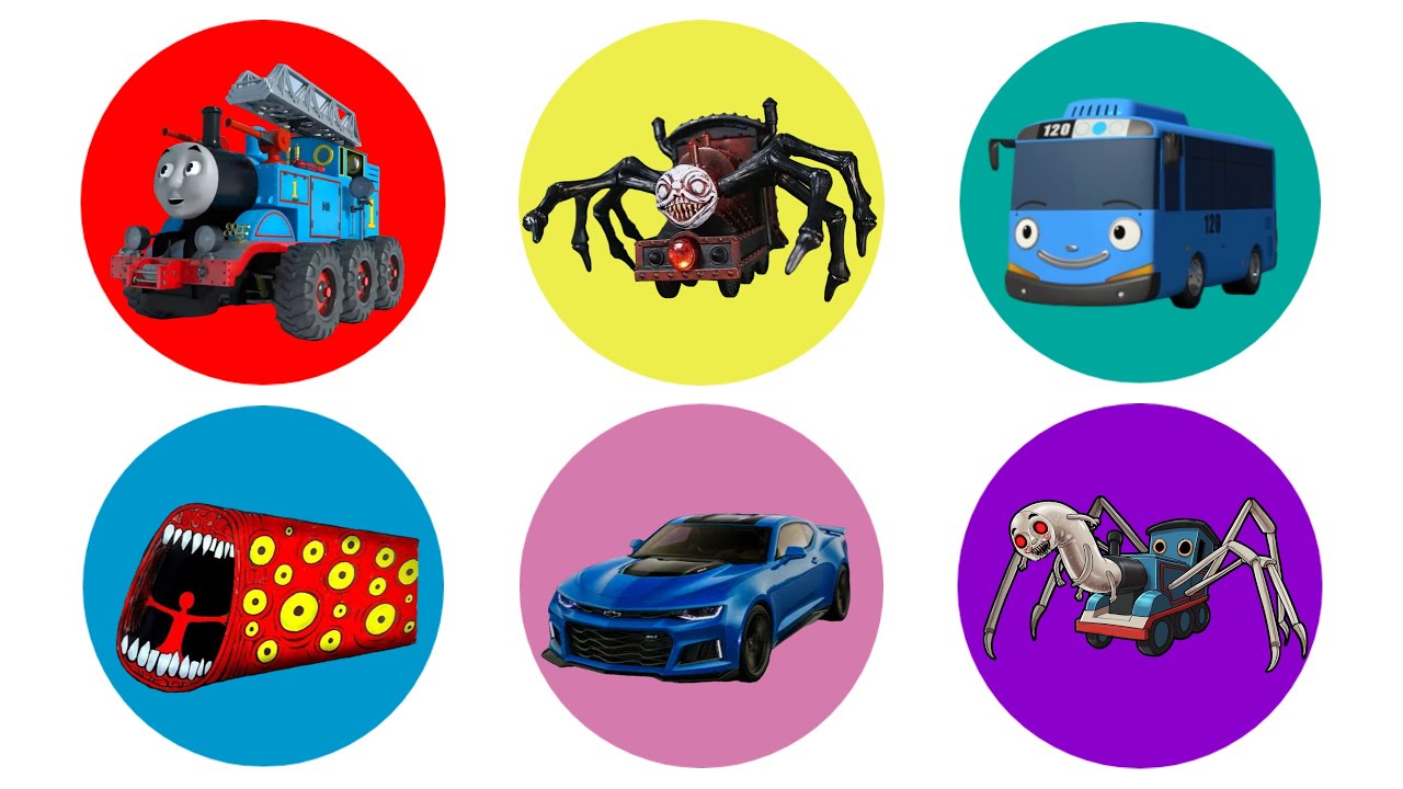 Tebak gambar kereta Thomas exe, Choo Choo Charles, Train Eater, Tayo ...