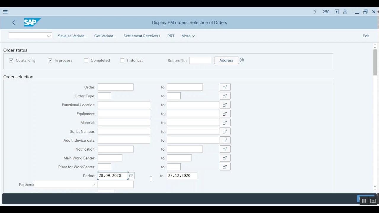 IW39 Display List Work Order - YouTube