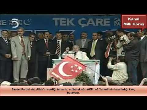 Erbakan Dediğin Bensem Beni Günahlarına Ortak Yapma; Süt Başka Kireç Suyu Başka!