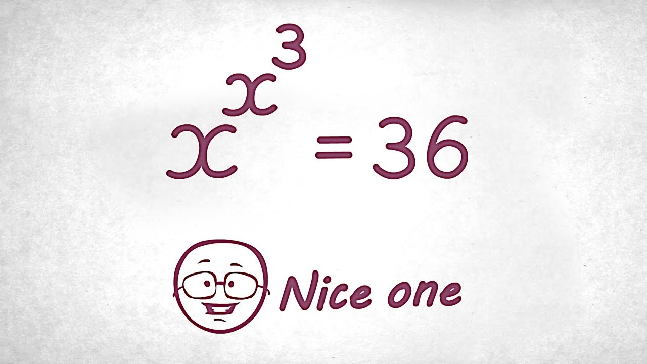A Tricky Exponential Equation : Math Olympiad Question #trickymaths : x ...