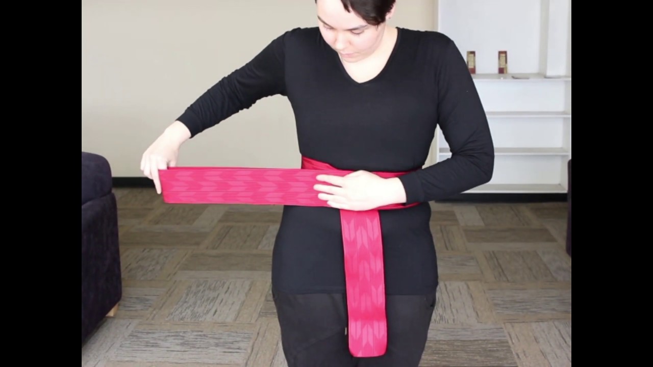 How to Tie a Japanese Obi for Kyudoo - YouTube
