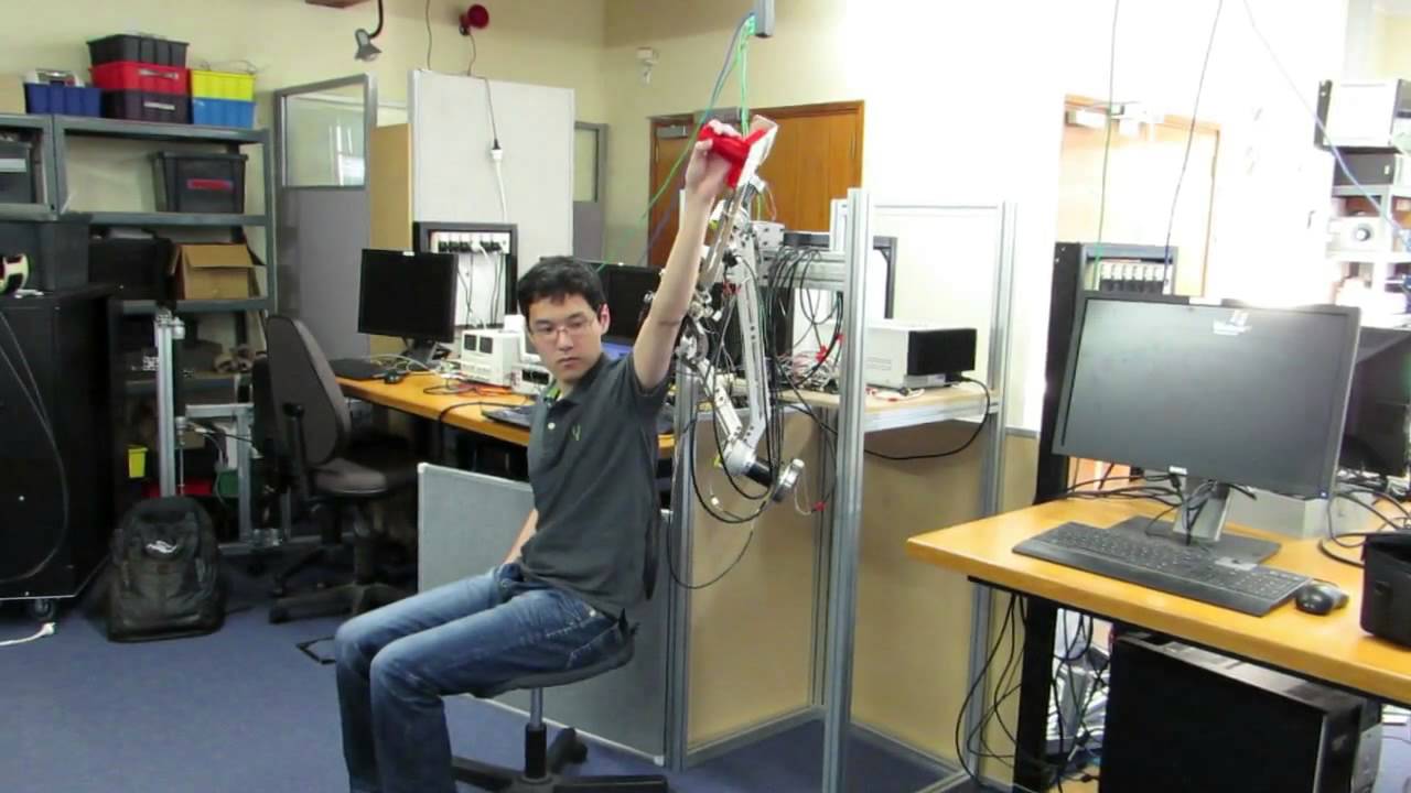 Exoskeleton Arm with Large Shoulder Range of Motion Capability - YouTube