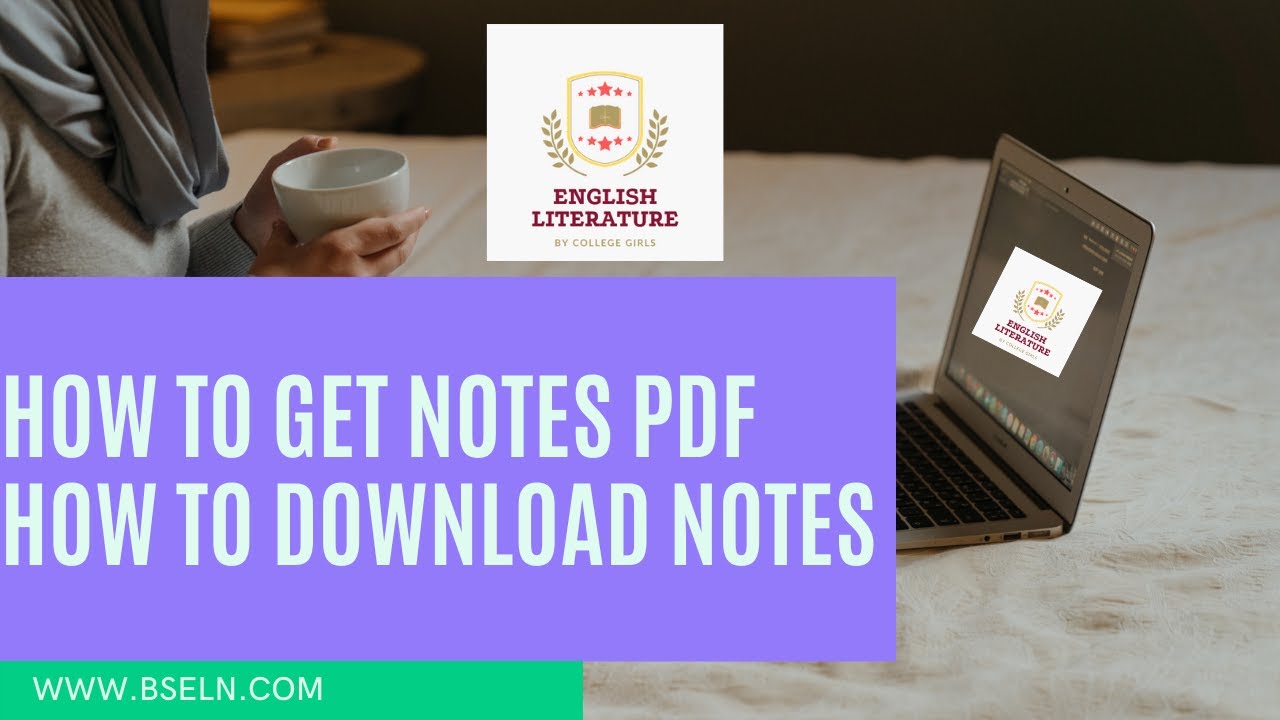 HOW TO DOWNLOAD NOTES PDF FORM VIDEOS? OR WEBSITE OF BSELN? - YouTube